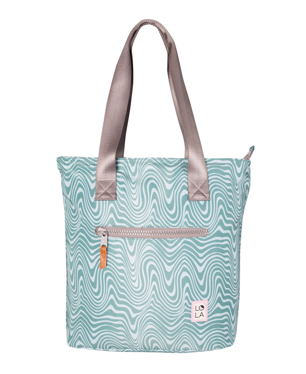 Ripple Carryall Tote: Blue – LOLA Backpacks